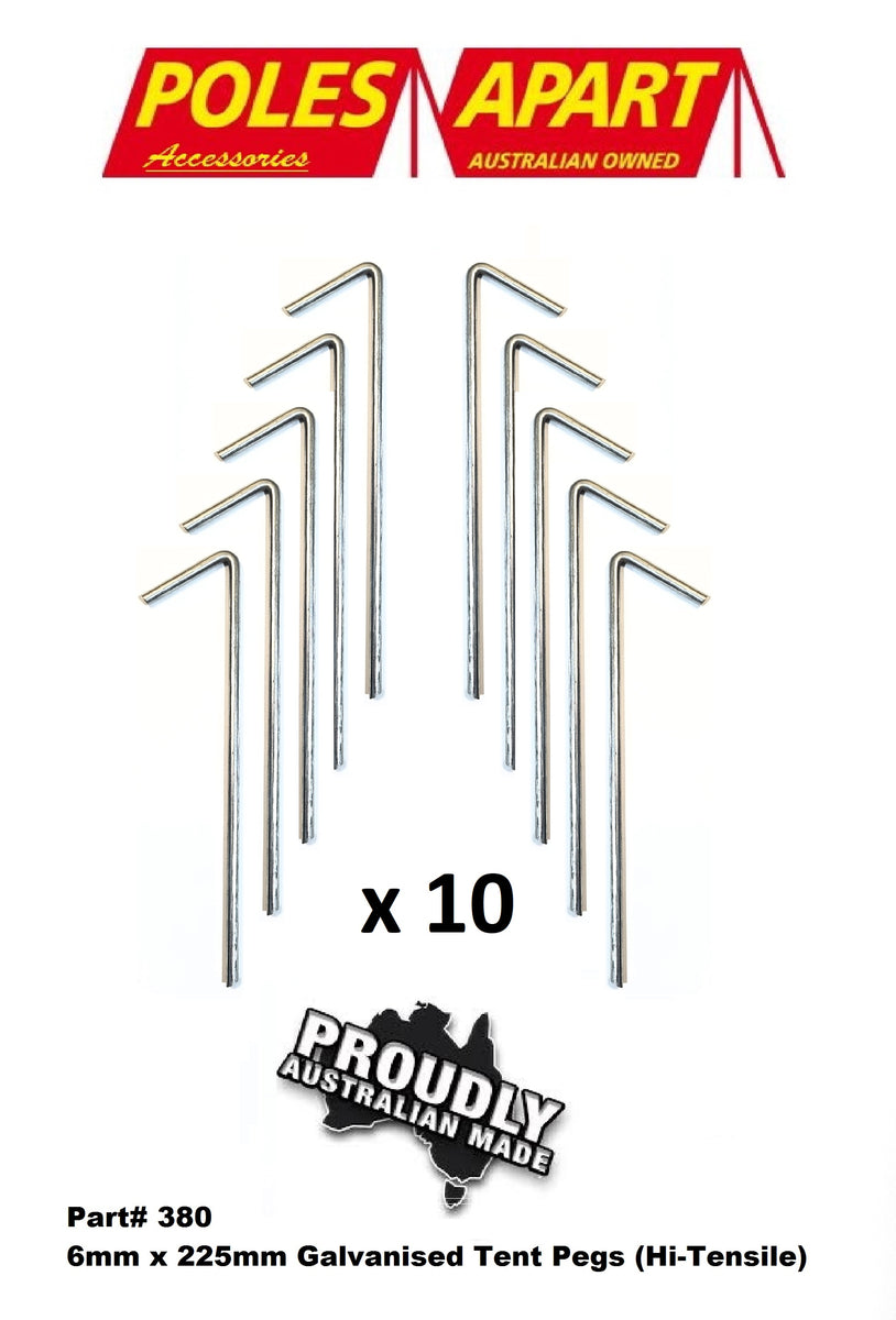 Tent Pegs and Ropes Combo Pack #915 - Free Freight – Poles Apart ...